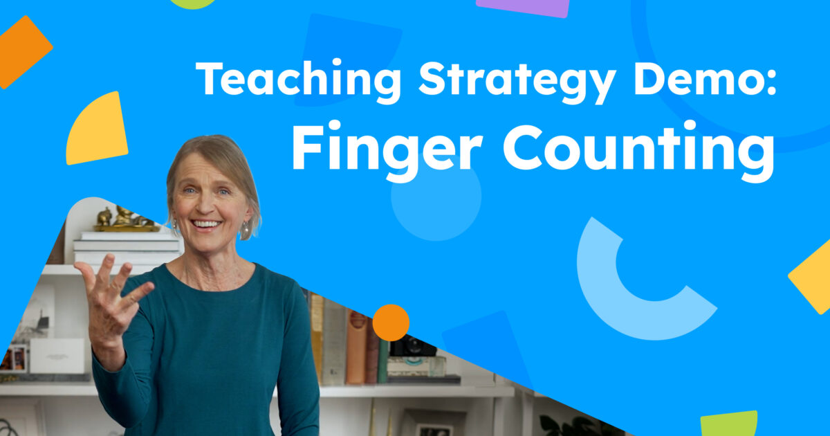 Reading Universe | Teaching Strategy Demo: Finger Counting