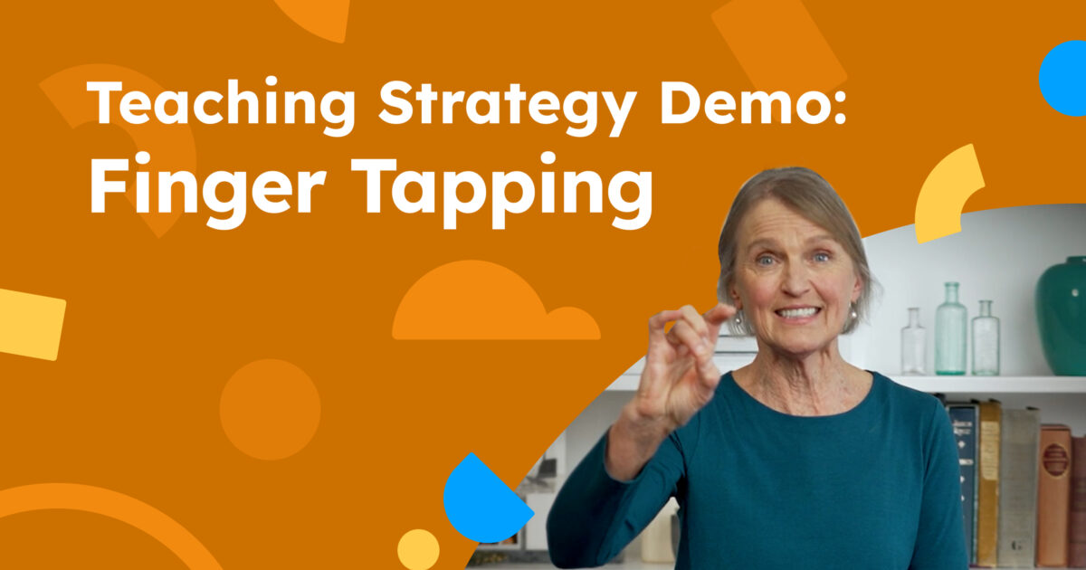 Reading Universe | Teaching Strategy Demo: Finger Tapping