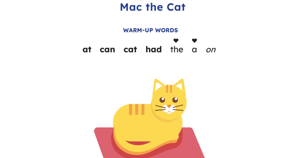Reading Universe | Decodable — Mac the Cat