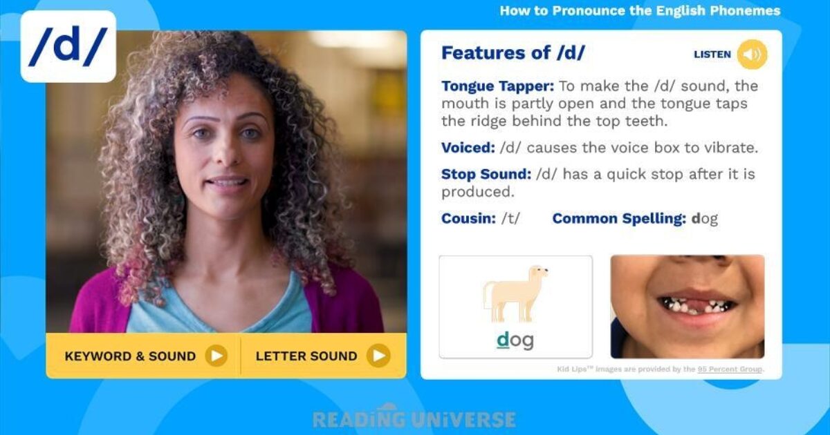 Reading Universe | How to Pronounce the /d/ Sound