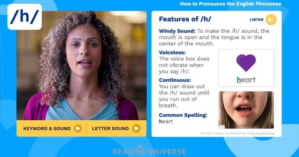 Reading Universe | How to Pronounce the /h/ Sound