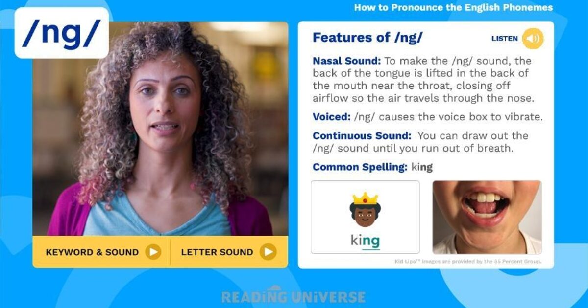 Reading Universe | How to Pronounce the /ng/ Sound