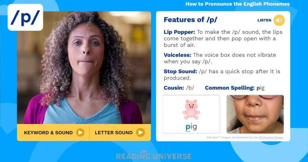 Reading Universe | How to Pronounce the /p/ Sound