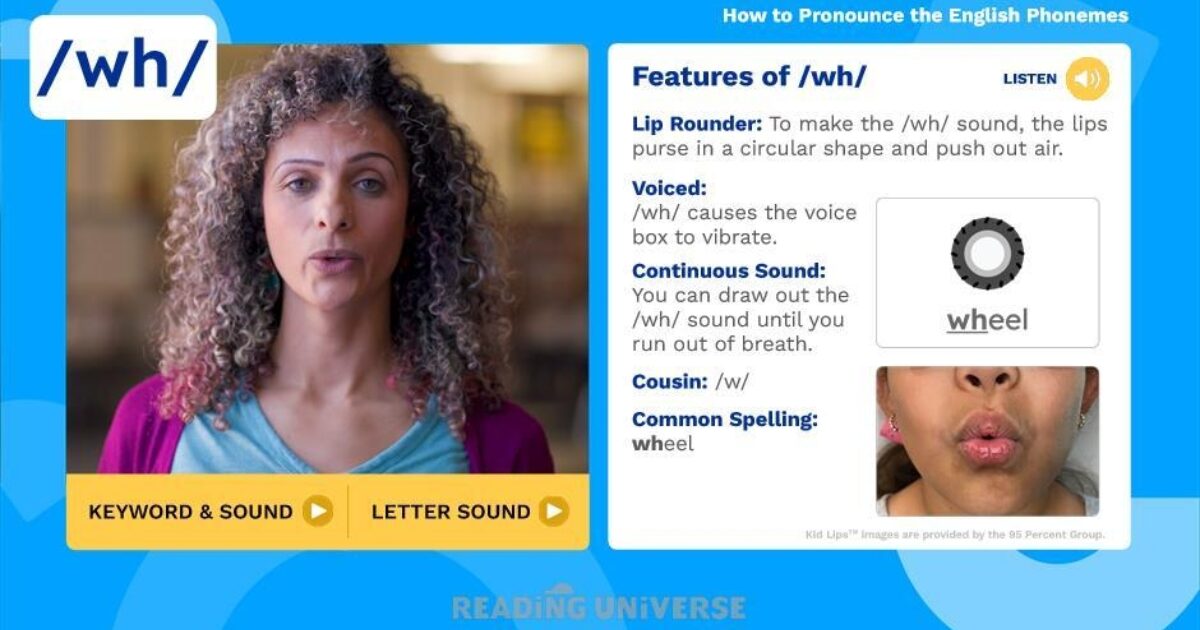 Reading Universe | How to Pronounce the /wh/ Sound