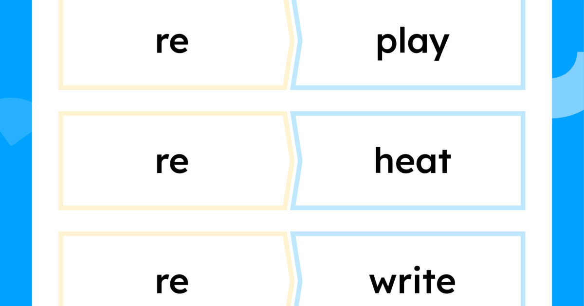 Explicitly Teach the Prefix 're-' | Reading Universe