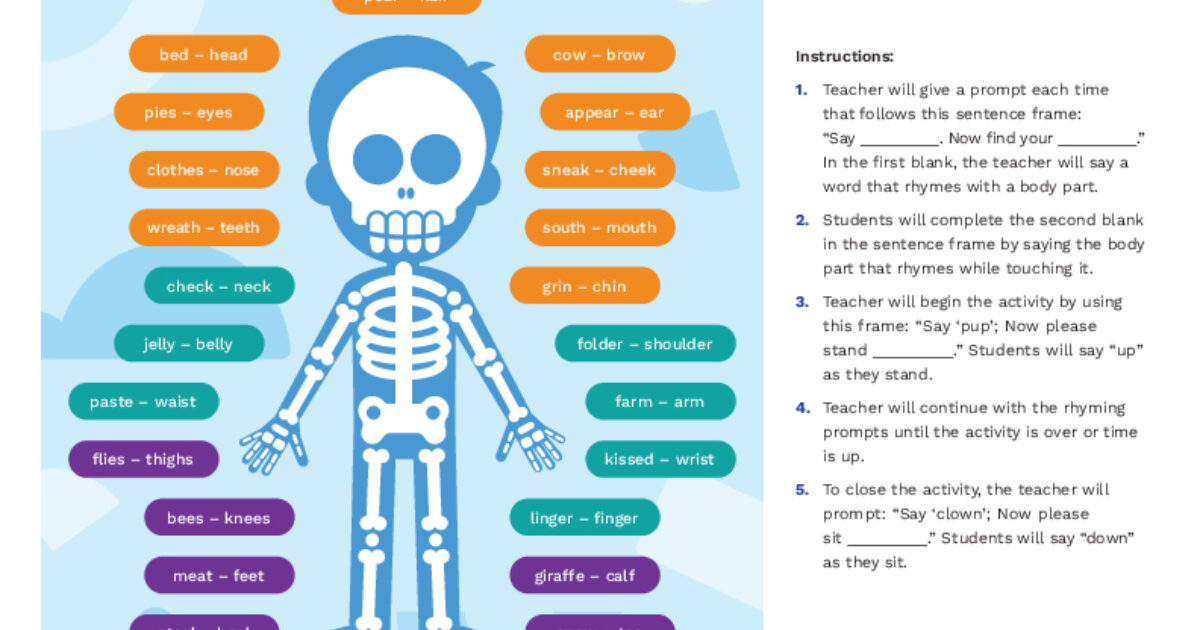 Sample Rhyming Lesson Plans | Reading Universe