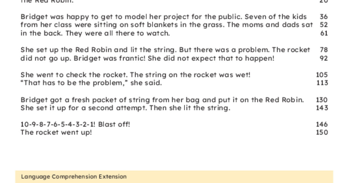 Reading Universe | Decodable — The Red Robin Rocket