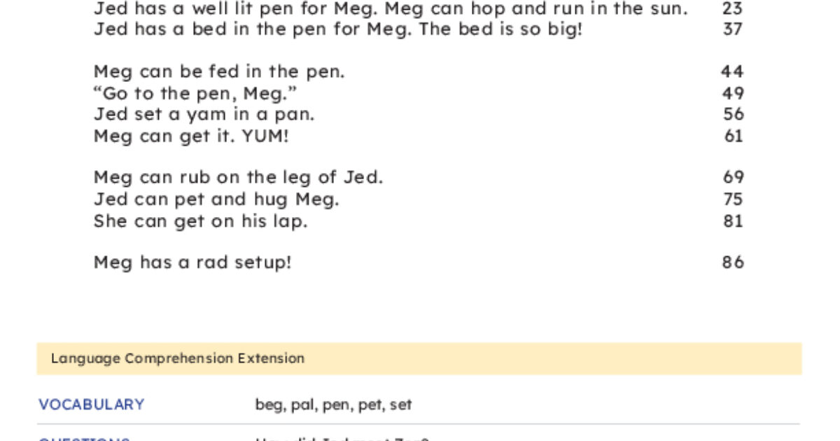 Reading Universe | Decodable — The Pen