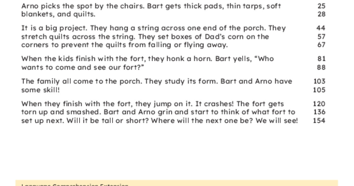 Reading Universe | Decodable — The Forts