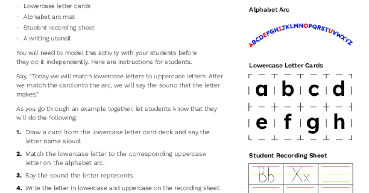 Reading Universe | Alphabet Arc: Letter Names