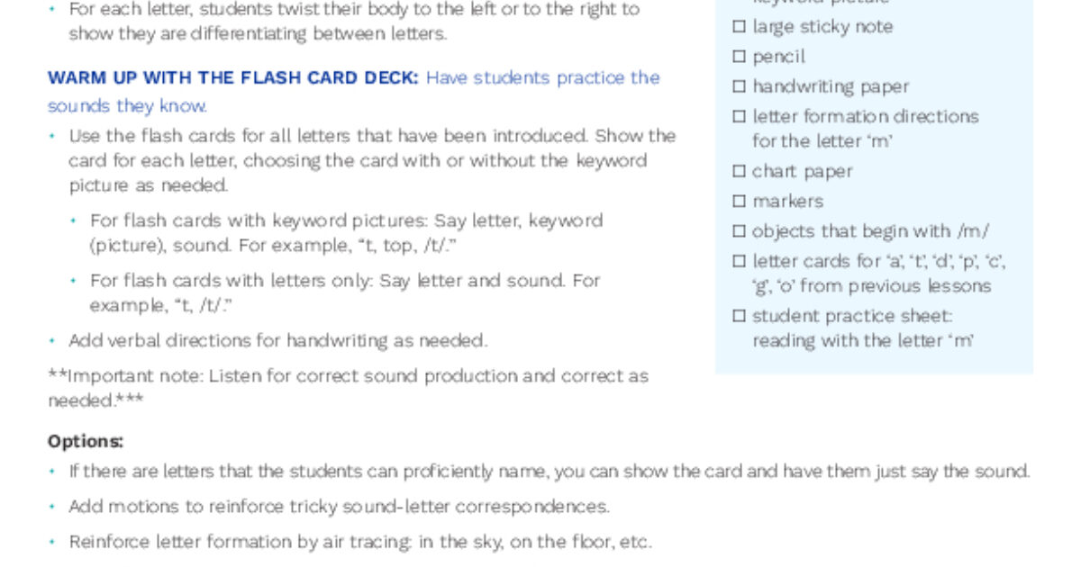 Reading Universe | Introducing Letter 'm': A Lesson to Follow the…
