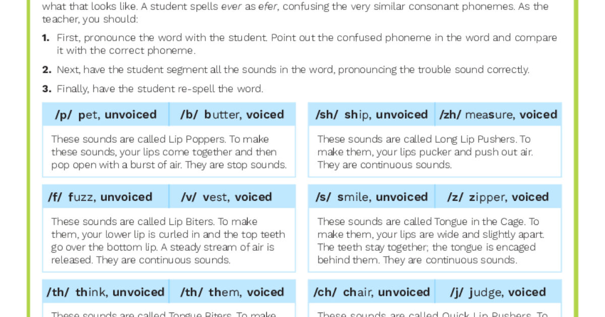 Reading Universe | Consonant Pairs to Teach Similar Sounds Guide