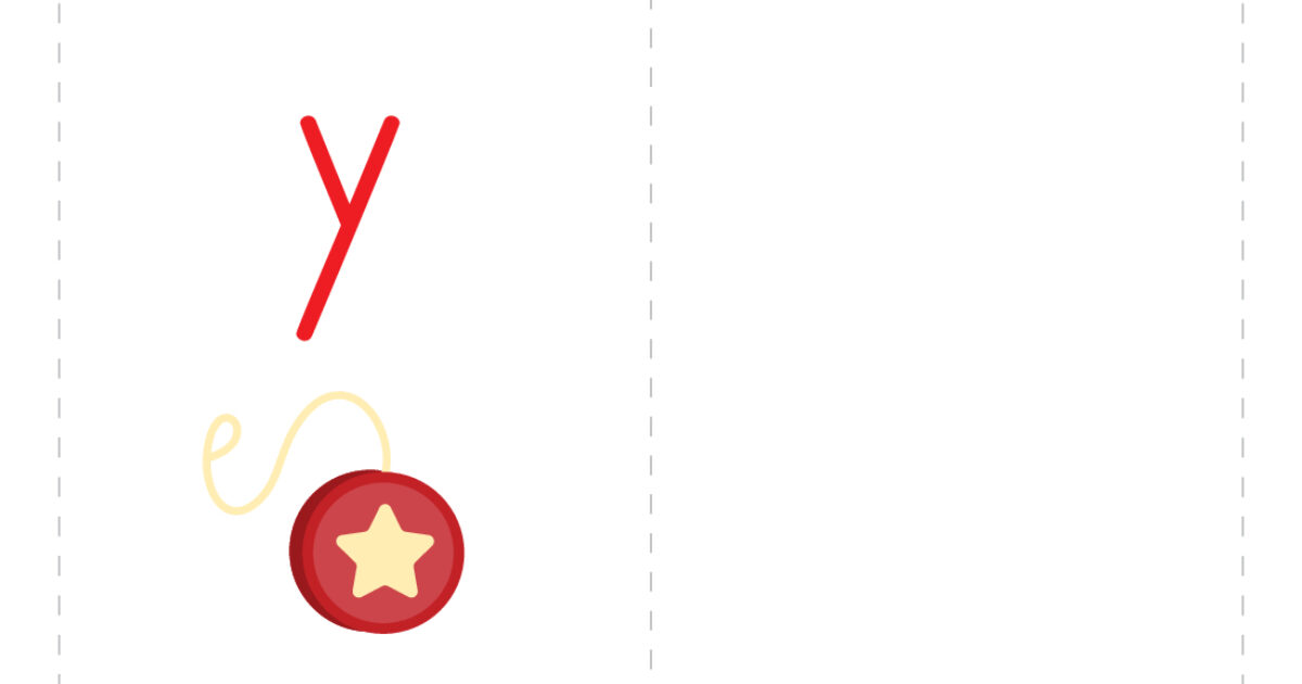 Reading Universe | Consonant ‘y’ Picture Flash Card
