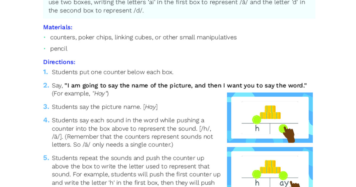 Reading Universe | Vowel Teams and Diphthongs Elkonin Boxes