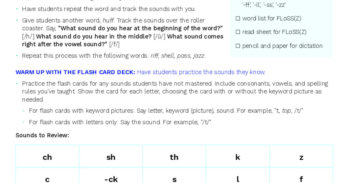 Reading Universe | Lesson Plan for FLoSS(Z)
