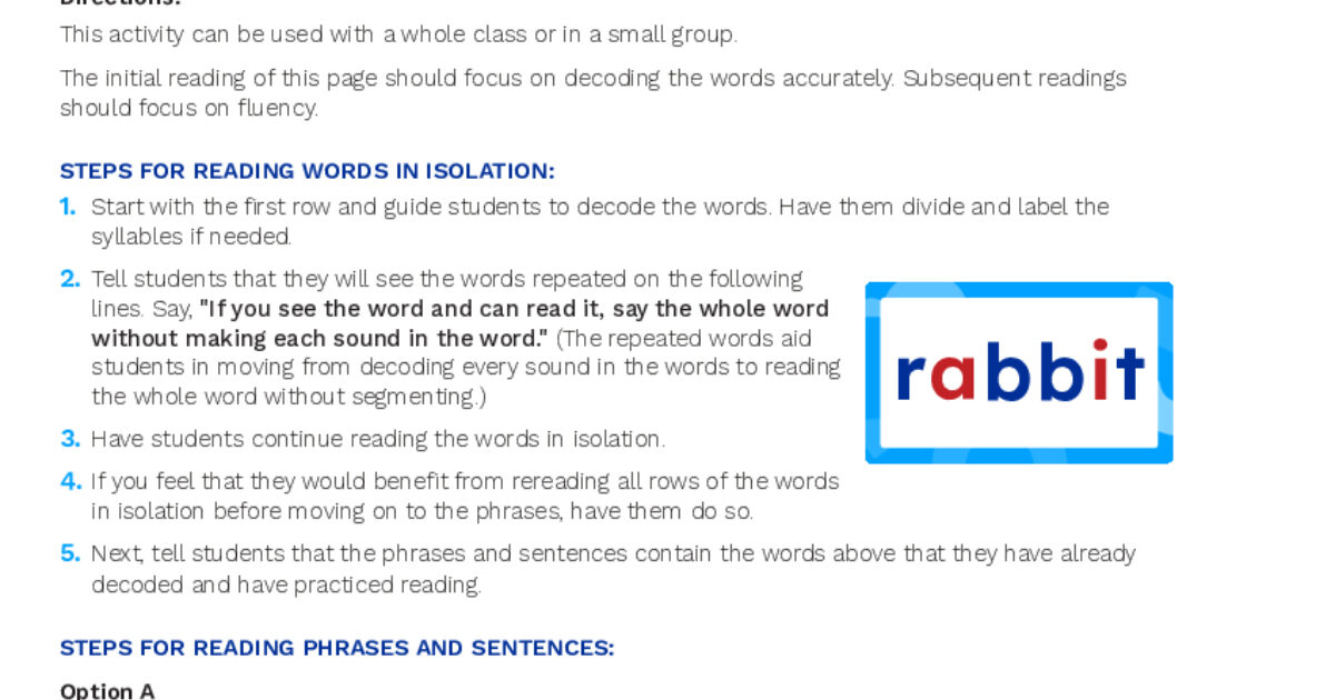 Reading Universe | Multisyllabic Words With Closed Syllables: Student…