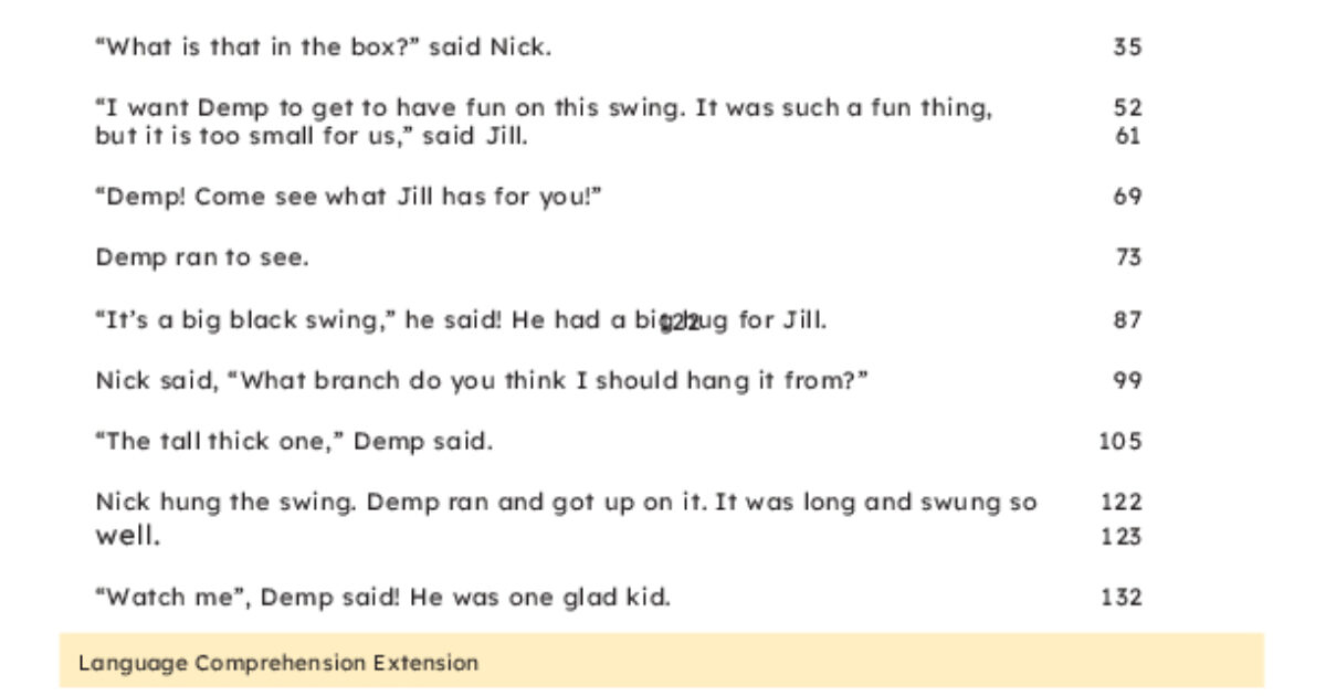 Reading Universe | Decodable — The Swing