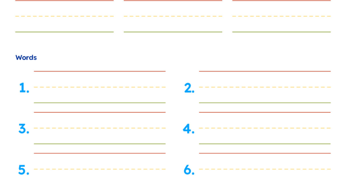 Reading Universe | Dictation Sheet