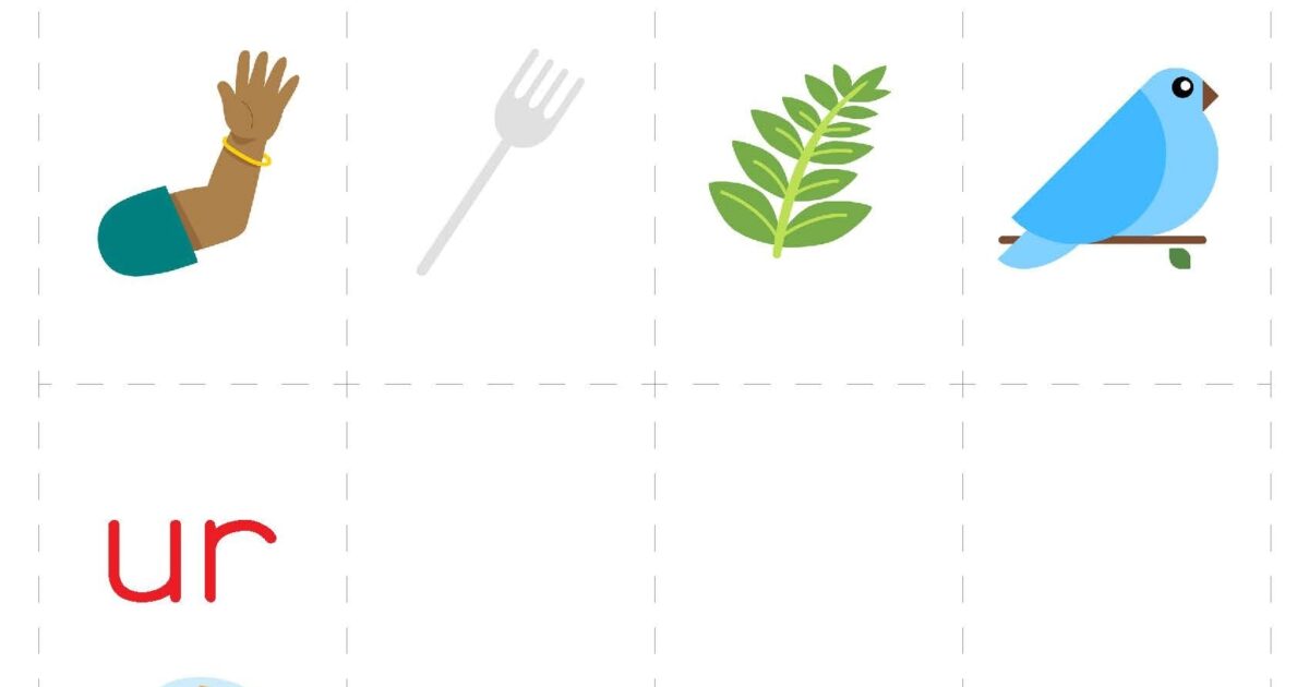 Reading Universe | R-Controlled Vowel Flash Cards with Pictures