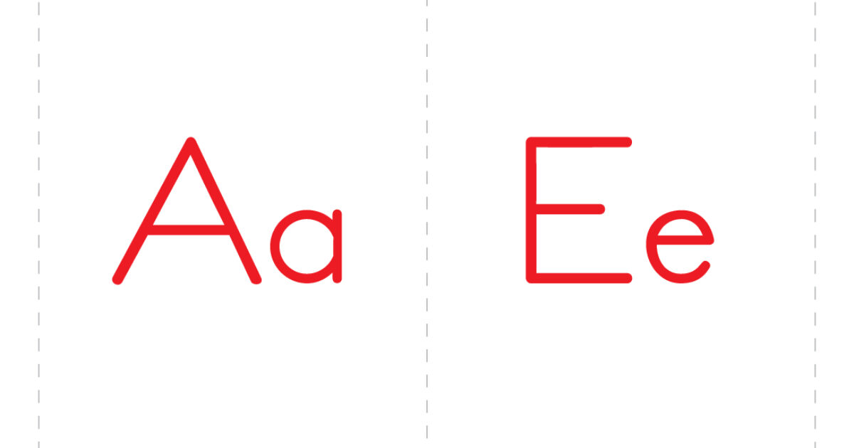 Reading Universe | Vowel Flash Cards without Pictures