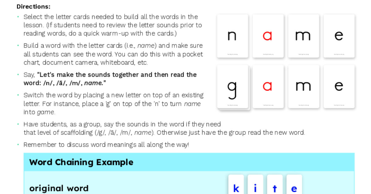 Reading Universe | Word Chaining with Magic 'e'